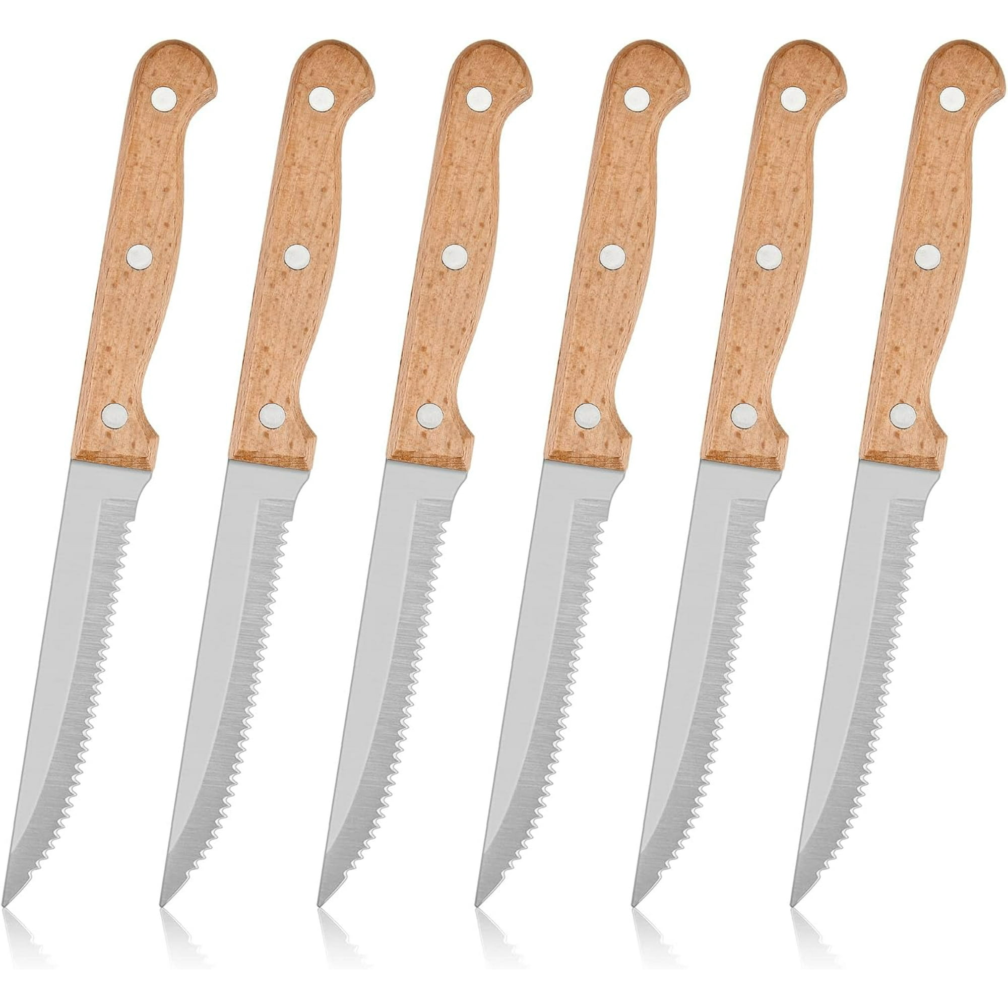 Click here for Yun Steak Knife 6-Piece Set  Stainless Steel Serra... prices