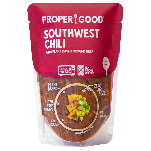 Proper Good Ready to Serve Southwest Chili, 11.5 oz, Shelf-Stable ...