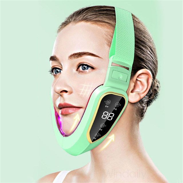Facial Lifting Device LED Photon Therapy Facial Slimming Vibration ...