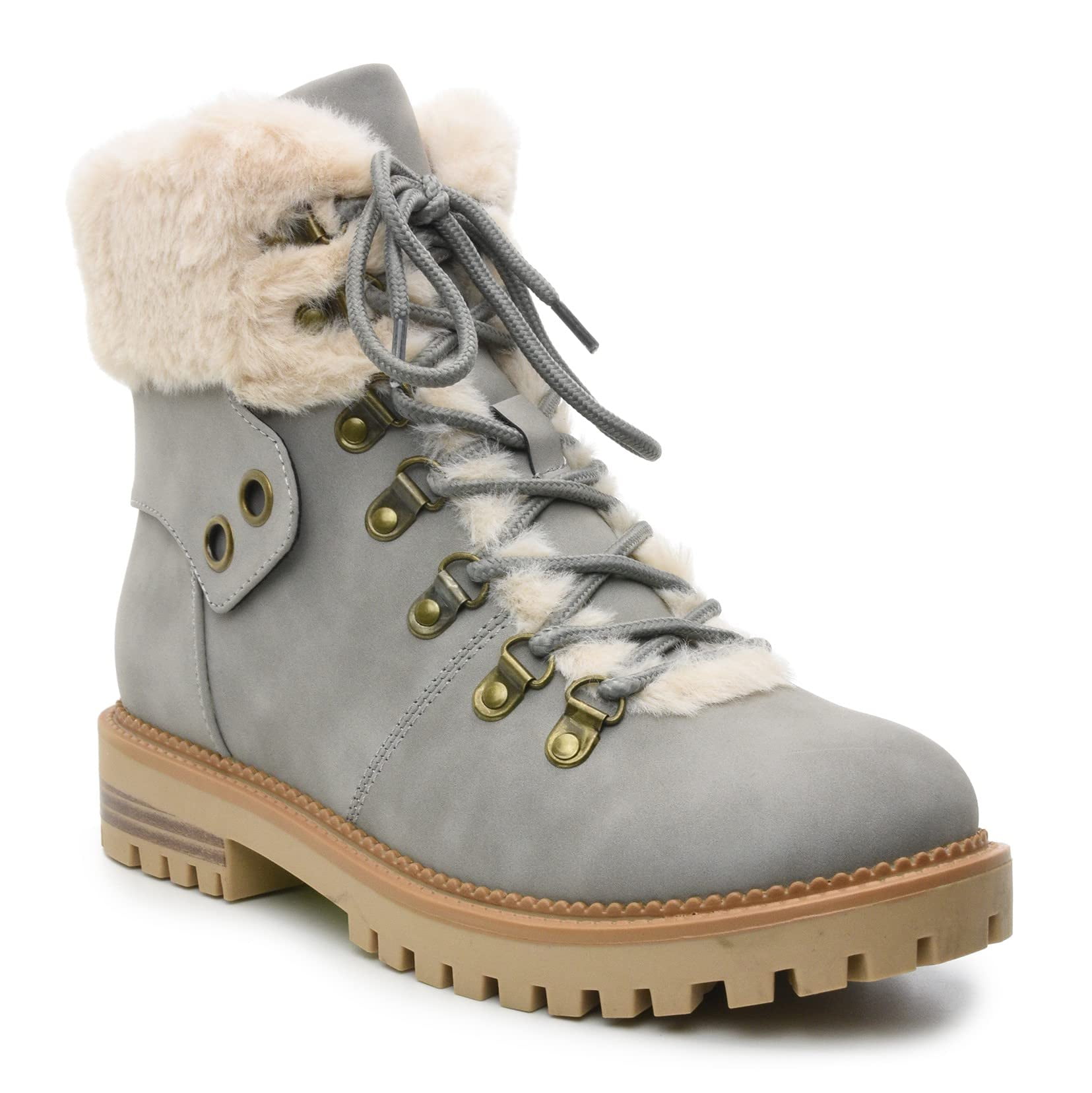 Nicole Miller Maxxy Winter Snow Hiking Boots for Women – Warm Faux Fur ...