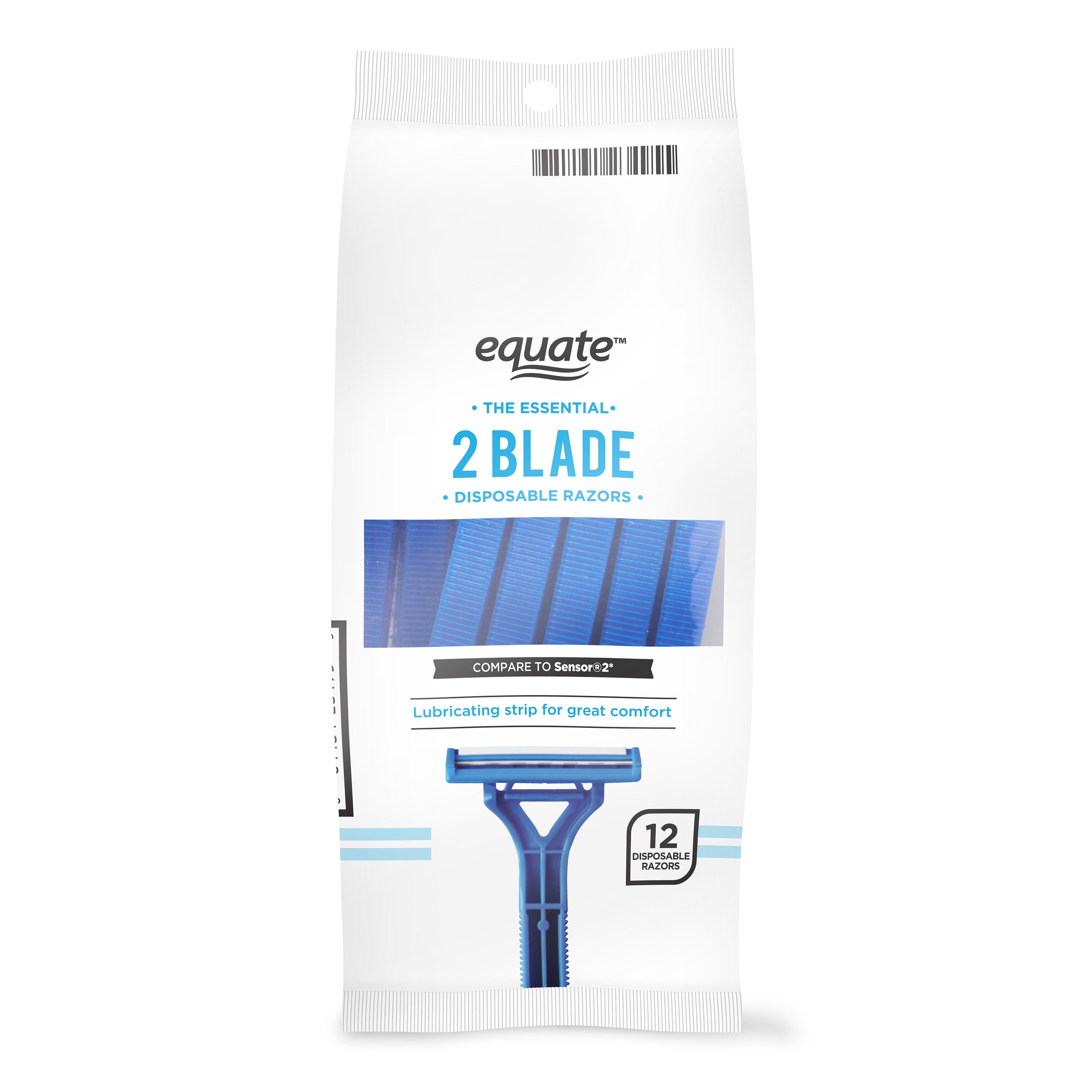 Equate - Equate Men's 2 Blade Pivoting Plus Disposable Razor, 12 Ct ...