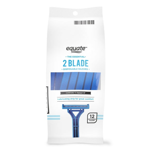 Equate - Equate Men's 2 Blade Pivoting Plus Disposable Razor, 12 Ct ...