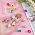 16Pcs 8 Colors Flower Resin & Plastic Shoelace Buckle Clips Mixed Color ...