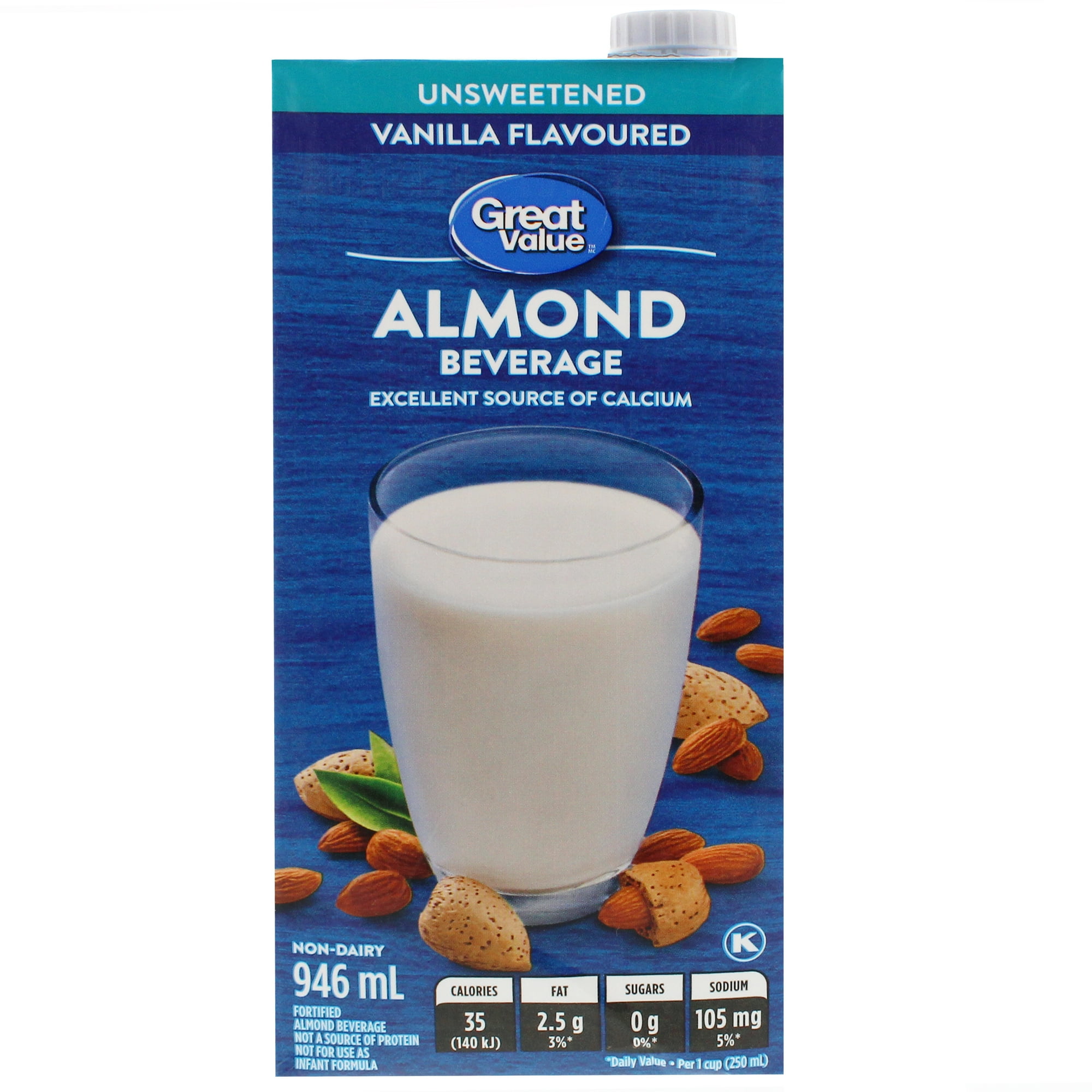 Click here for Great Value Fortified Almond Beverage Original 946... prices