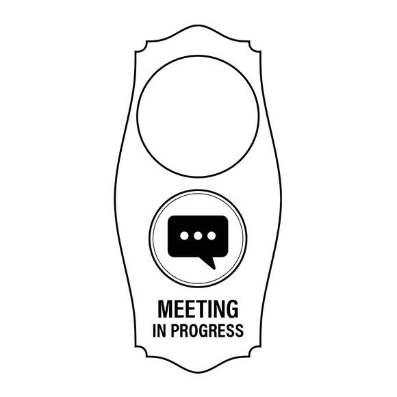 Meeting Progress Door Sign