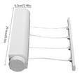 Retractable Indoor Clothes Hanger Rope Wall Mounted Hanger Drying Towel ...