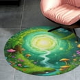 Magical Forest Fantasy Round Area Rugs for Bedroom Living Room, 3FT ...