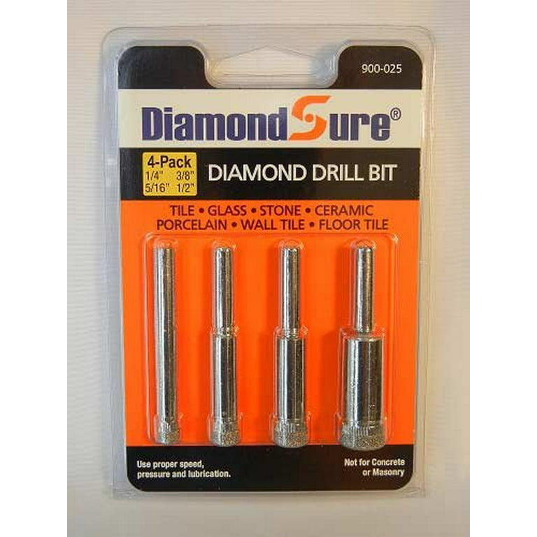 Diamond Coated Glass Drill Bit For Glass 1/4 OR 1/8th Inch, 43% OFF