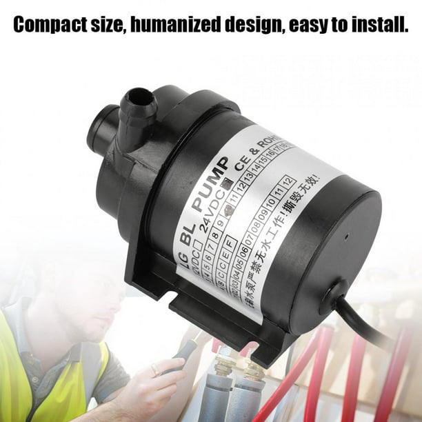 Micro Pompe, 24v10w Noir Pompe à Haute Température Pompe à Eau Sans ...