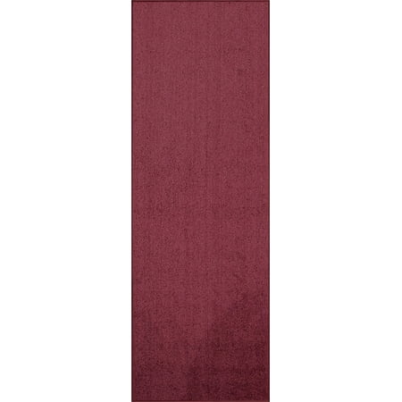 Ambiant Solid Color Oversize Area Rugs Cranberry - 12' x 47' | Walmart ...
