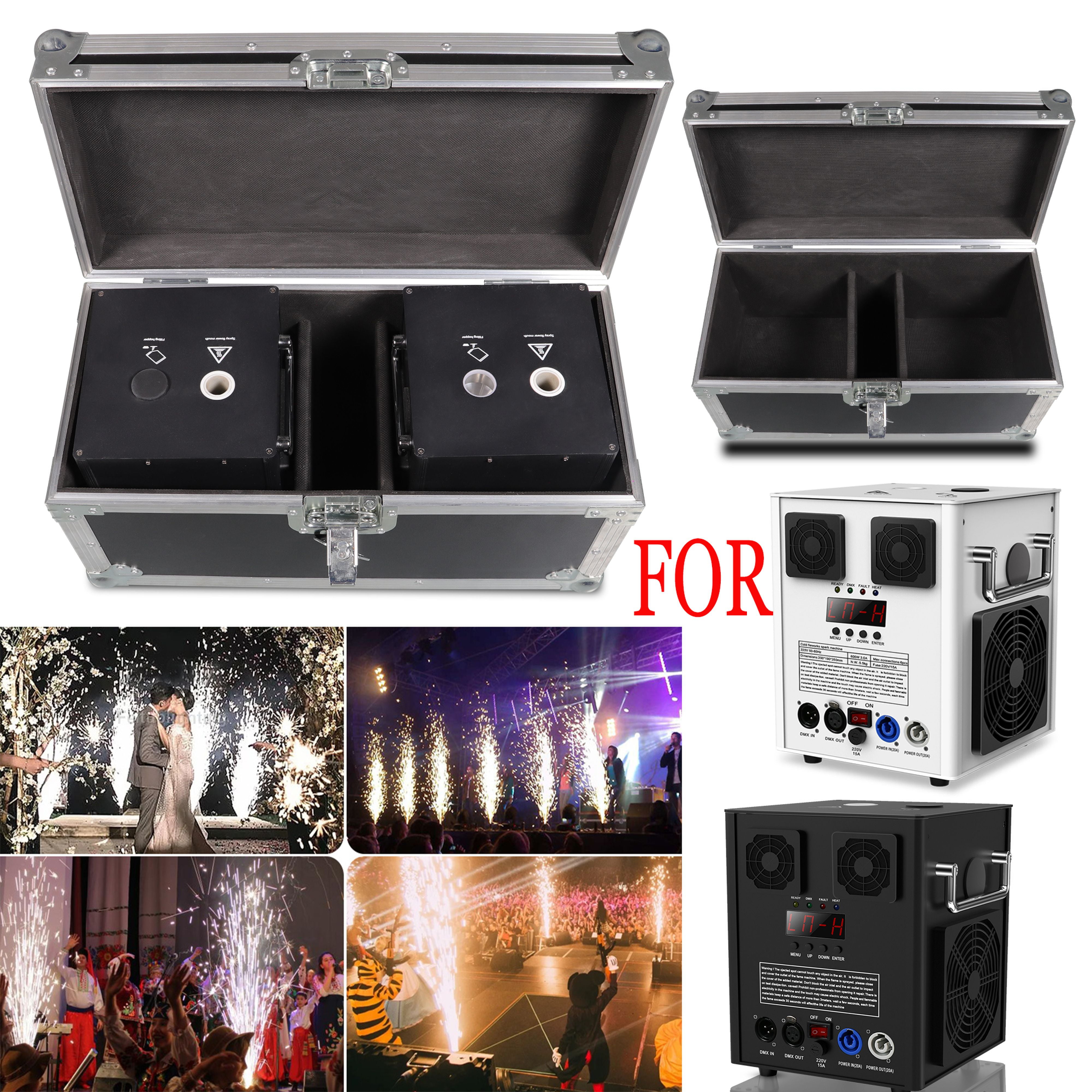Flight Case for 2PCS DJ Stage Effect Firework Machine Cold Spark ...