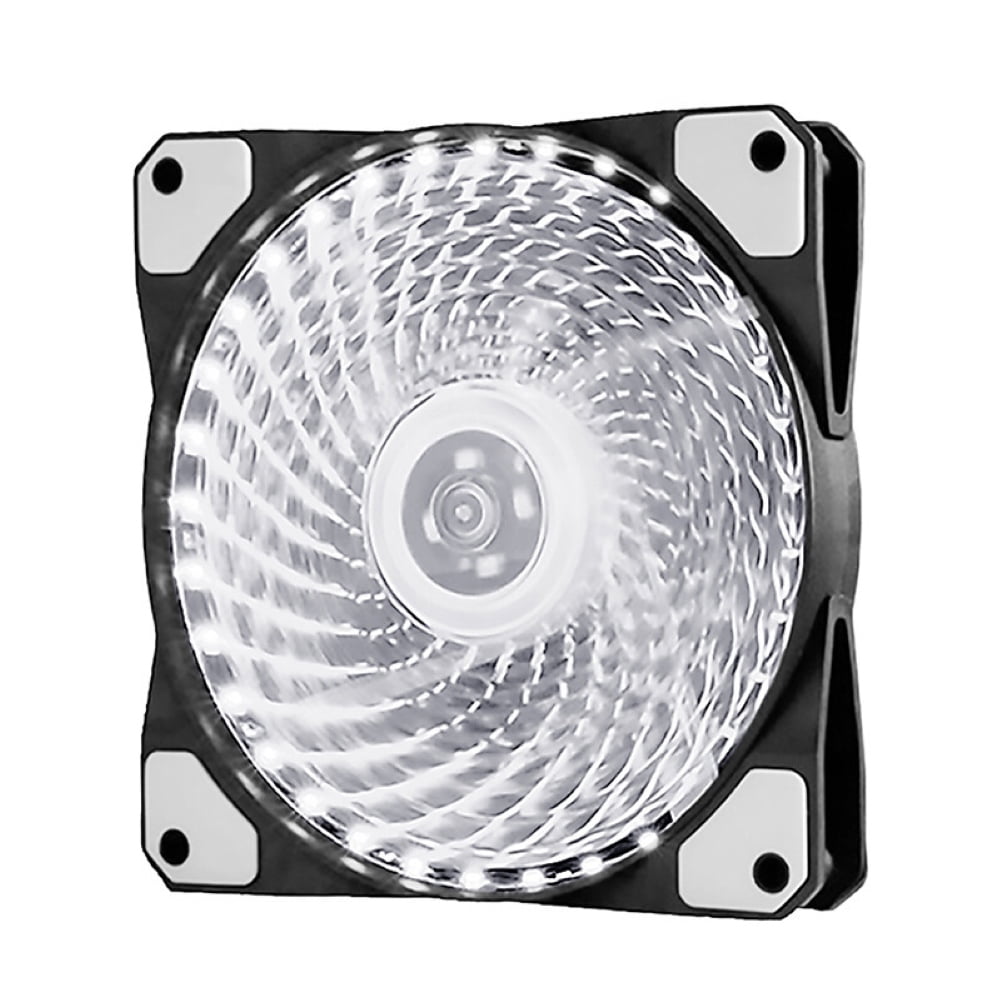 Ultra Mute 12cm 33 LEDs RGB Light Cooling Fan Heatsink for Computer PC ...