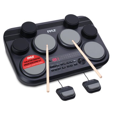 Pyle PTED01 - Electronic Table Digital Drum Kit Top w/ 7 Pad Digital ...