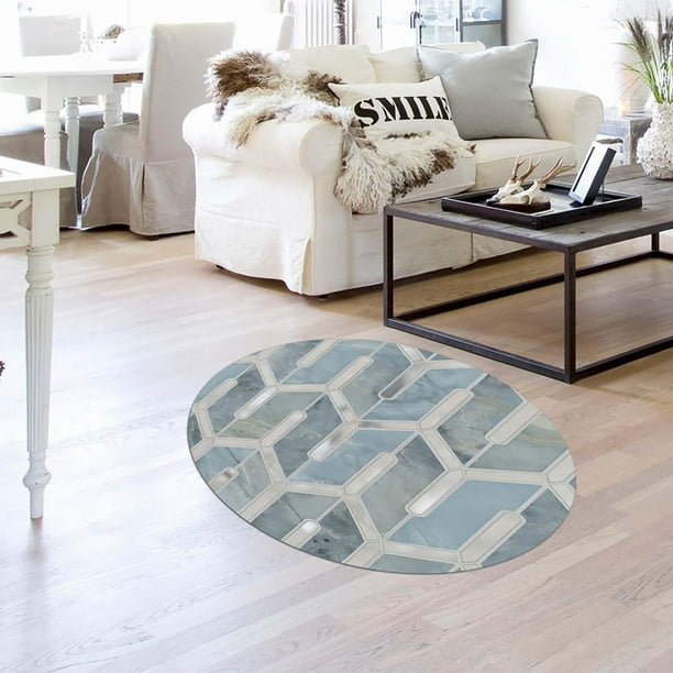 Washable Rug,Non slip Round Mat Round Chair Mat Sitting Pad Time-Tested ...