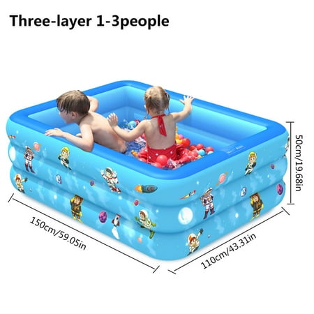 Inflatable Swimming Pool Thickened Durable Safe Family Large Paddling ...
