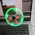 Adjustable USB Clock Fan With LED Display Low Power Consumption For ...