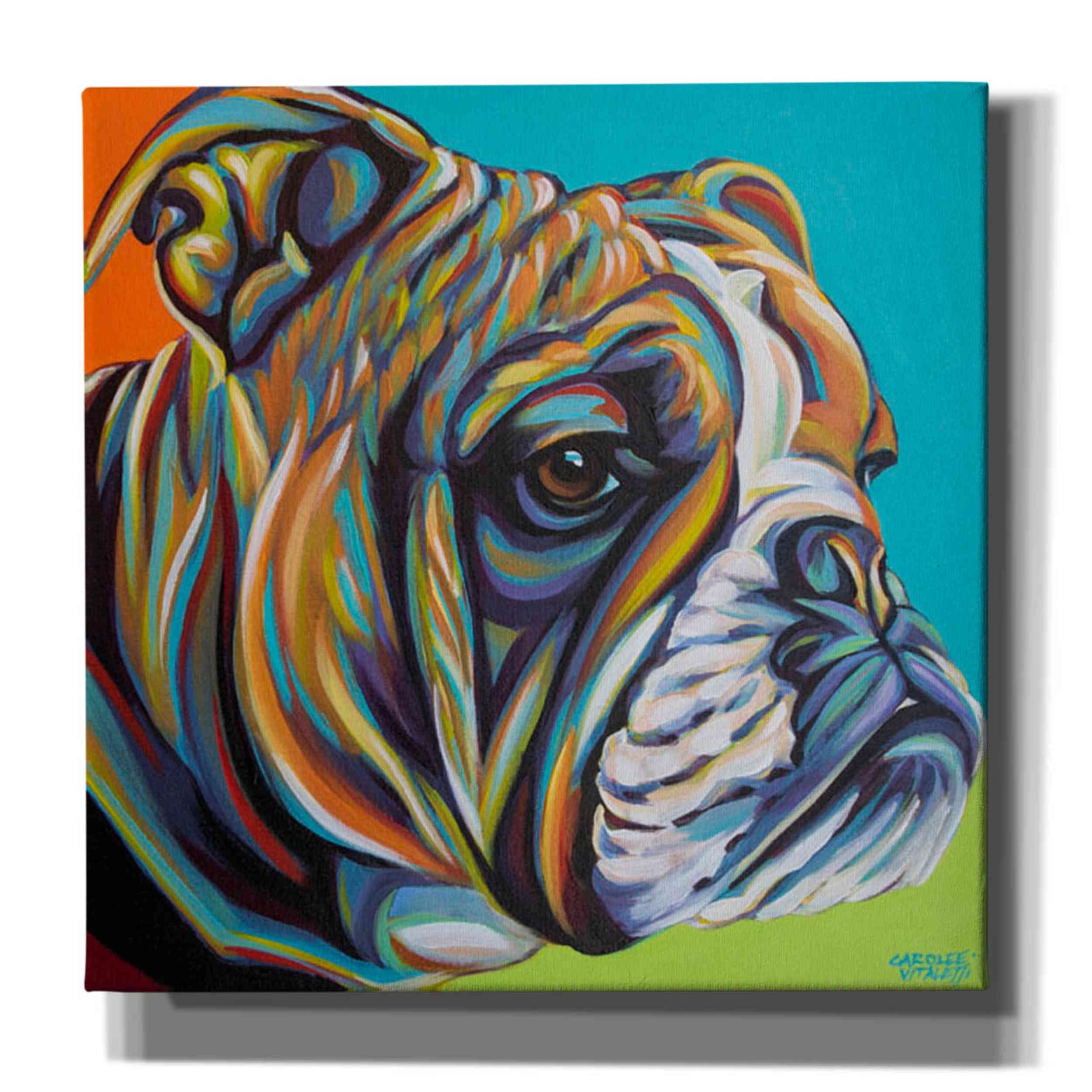 Epic Graffiti 'Dog Friend I' by Carolee Vitaletti, Canvas Wall Art, 12 ...