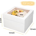 Cake Boxes,12x12x8 Inches 10pc White Bakery Boxes Cake Boxes with ...