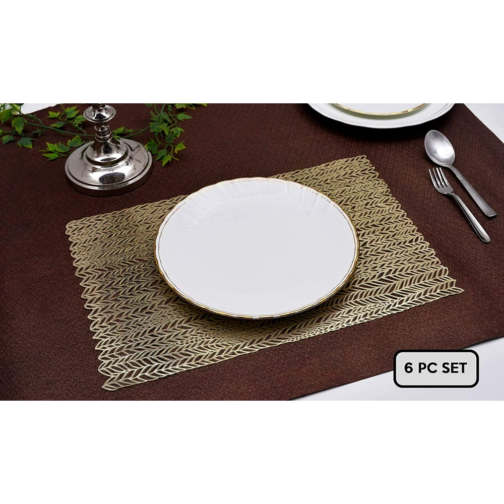 Decozen Gold Cutout Placemats For Dining Table 18X12 Inches Set Of 6 decozen-gold-cutout-placemats-for-dining-table-18x12-inches-set-of-6