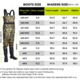 TIDEWE Bootfoot Chest Wader, 2-Ply Nylon/PVC Waterproof Fishing Hunting ...