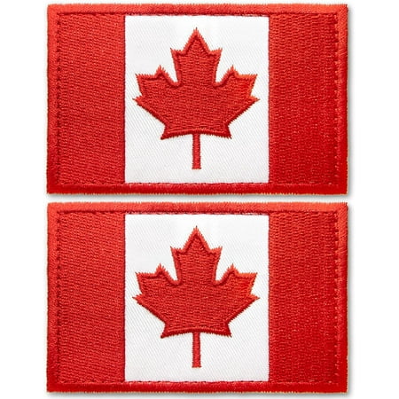 Anley Tactical Canada Flag Embroidered Patches (2 Pack) - 2"x 3 ...