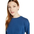 Time And Tru Womens Side Ruched Jersey Knit Top With Long Sleeves Sizes Xs Xxxl