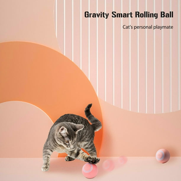 Clairlio Smart Cat Ball Interactive Toys Funny Cat Teaser Flash Rolling ...