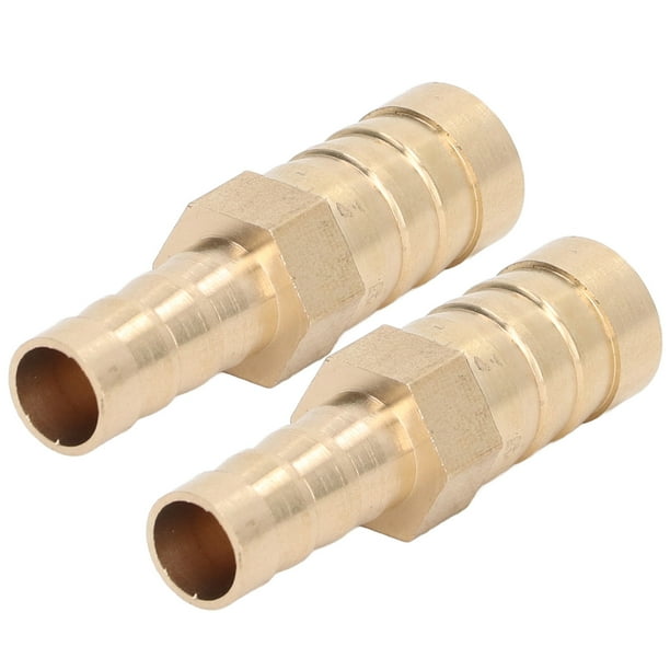 2pcs Barb Union Hose Barb X Hose Barb Splicer Brass Hose Fitting Mender ...