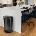 Better Homes & Gardens 10.5 Gallon Trash Can, Oval Kitchen Step Trash ... Better Homes & Gardens 10.5 Gallon Trash Can, Oval Kitchen Step Trash ...