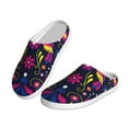 Disketp Colorful Mexican Women's Men's Slippers Plush Slip-On House ...