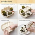 6 in 1 Onigiri Mold Set, Large & Small Triangle Rice Ball Press with ...