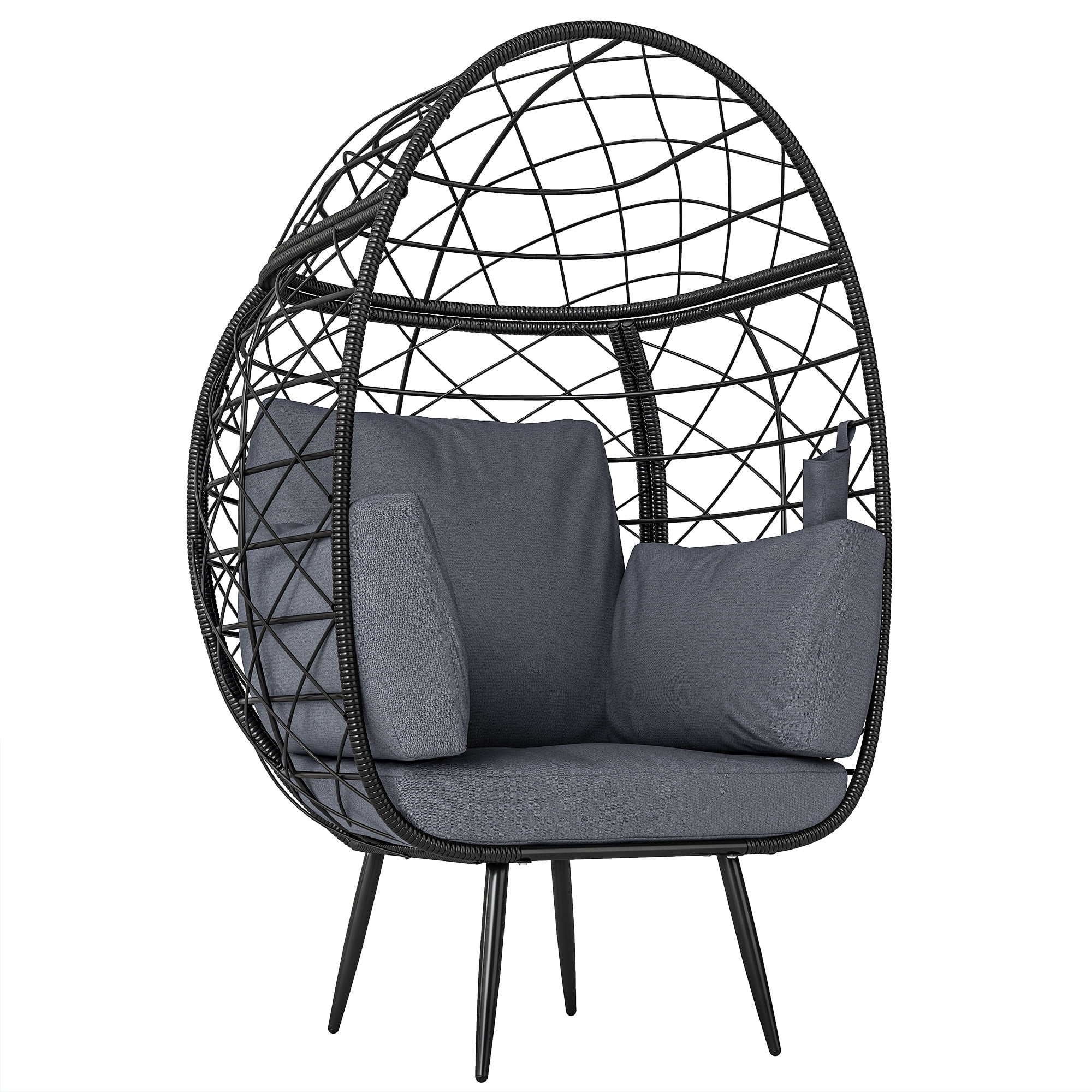 Click here for Outsunny Wicker Egg Chair Indoor Outdoor Lounger W... prices