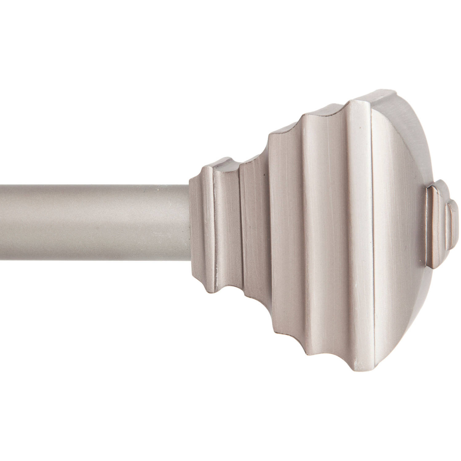 Kenney Jayden Window Curtain Rod, 3/4" Diameter, 36"-66" Length, Pewter ...