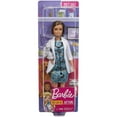 Barbie Pet Vet Fashion Doll, Brunette Veterinarian with Medical Coat ...