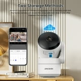 Amorom Wireless Indoor Camera, 360¬∞ Home Monitor, Phone Connect, Night ...