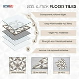 PowerSellerUSA Self-Stick Vinyl Modern Geometric Floor Tiles Ultra ...