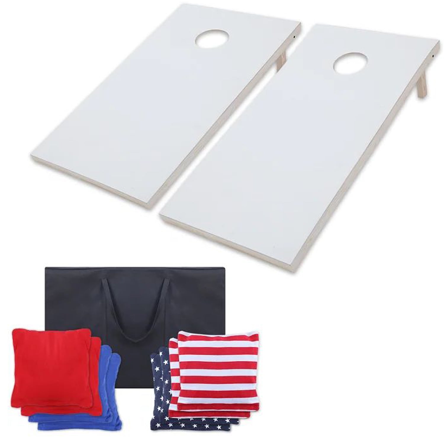 Solid Wood Cornhole Set, Cornholes Outdoor Game Set, Includes 2feet x ...