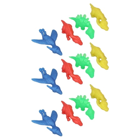 ANGGREK 100pcs Finger Slingshot Animal Toy Cute Dinosaur Soft Rubber ...