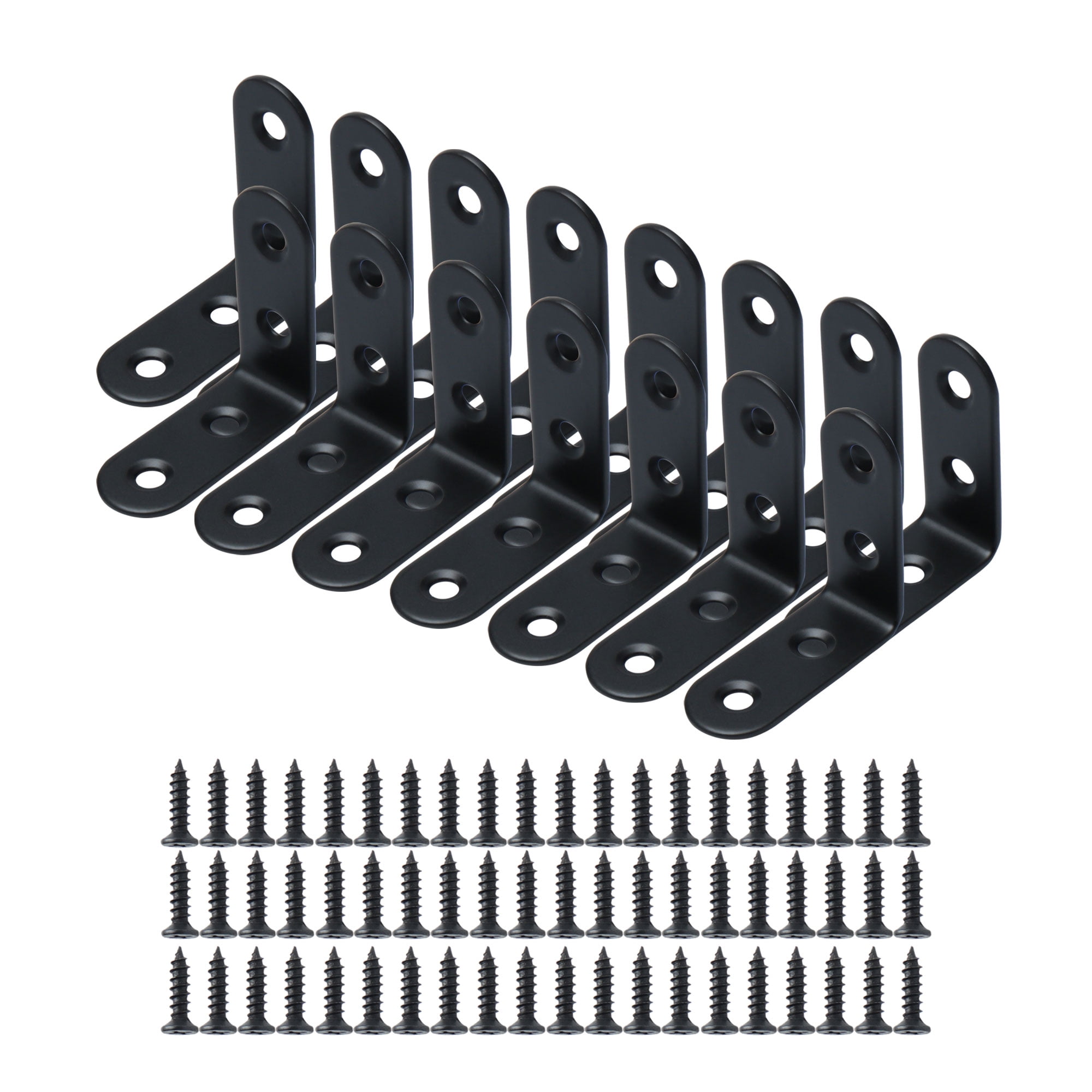 50 X 50mm Angle Bracket Stainless Steel Black L Shaped Angle Brackets