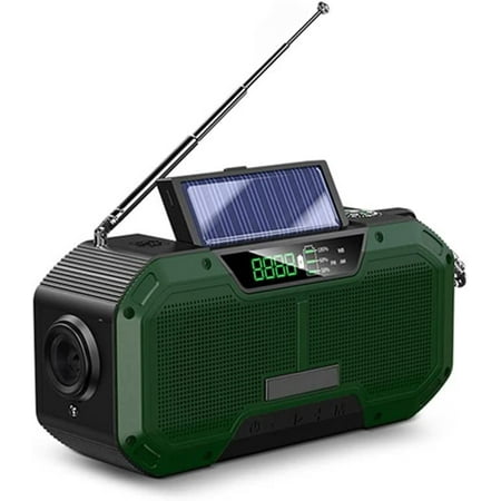 Portable Wind Up Radio with Am/Fm, Ipx5 Waterproof Weather Radio Hand ...