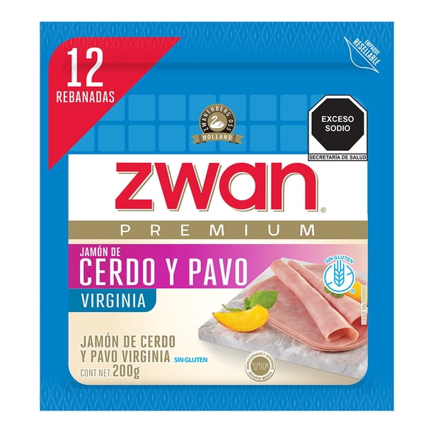 Jamón virginia Zwan 200 g | Walmart en línea