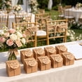50PC Mini Suitcase Candy Boxes Travel Gift Box Paper Wedding Birthday ...
