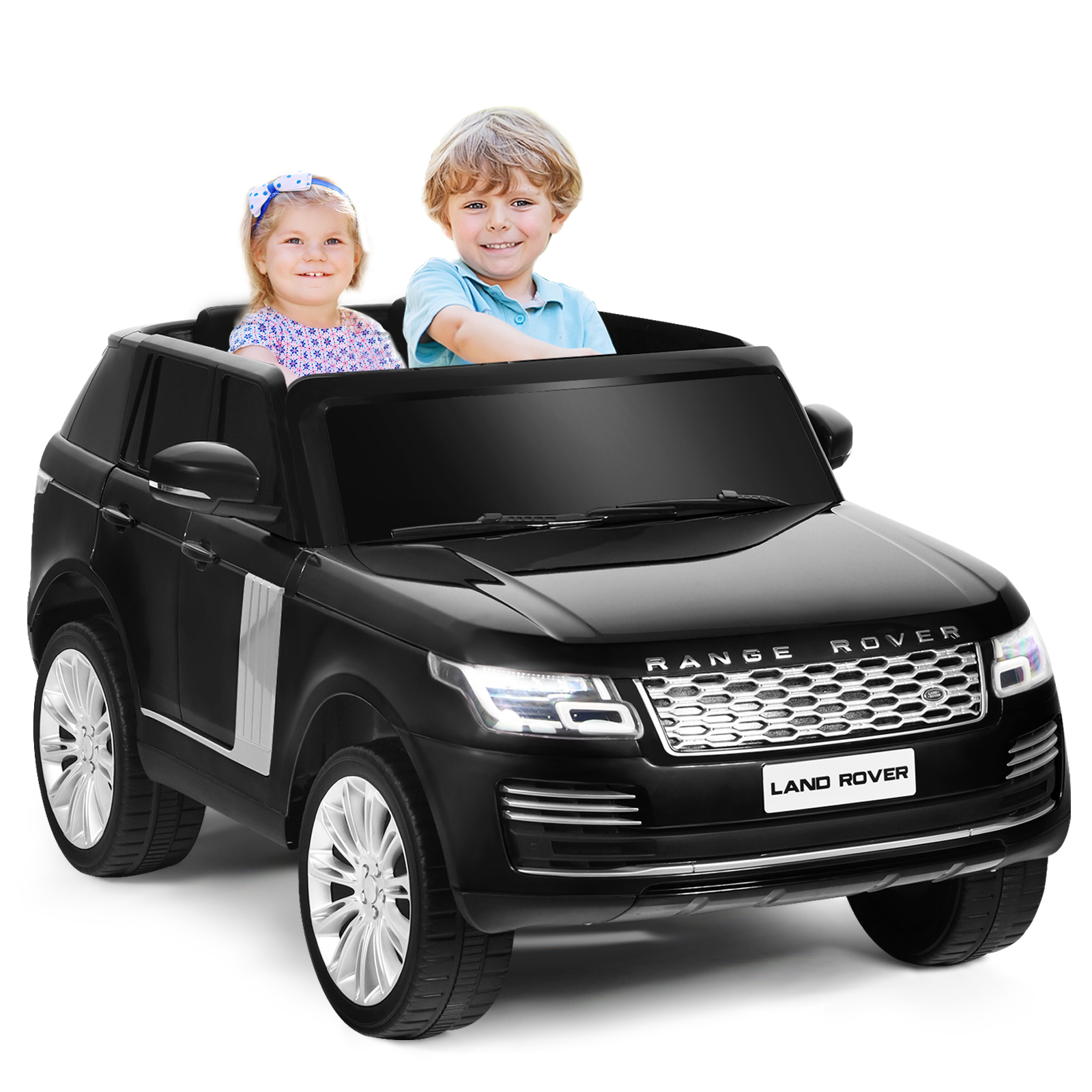 Infans 2*12V 2-Seater Licensed Land Rover Kids Ride On Car 4WD w ...