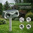 2026 Solar Ultrasonic Animal Repeller Outdoor with Flashing Lights ...