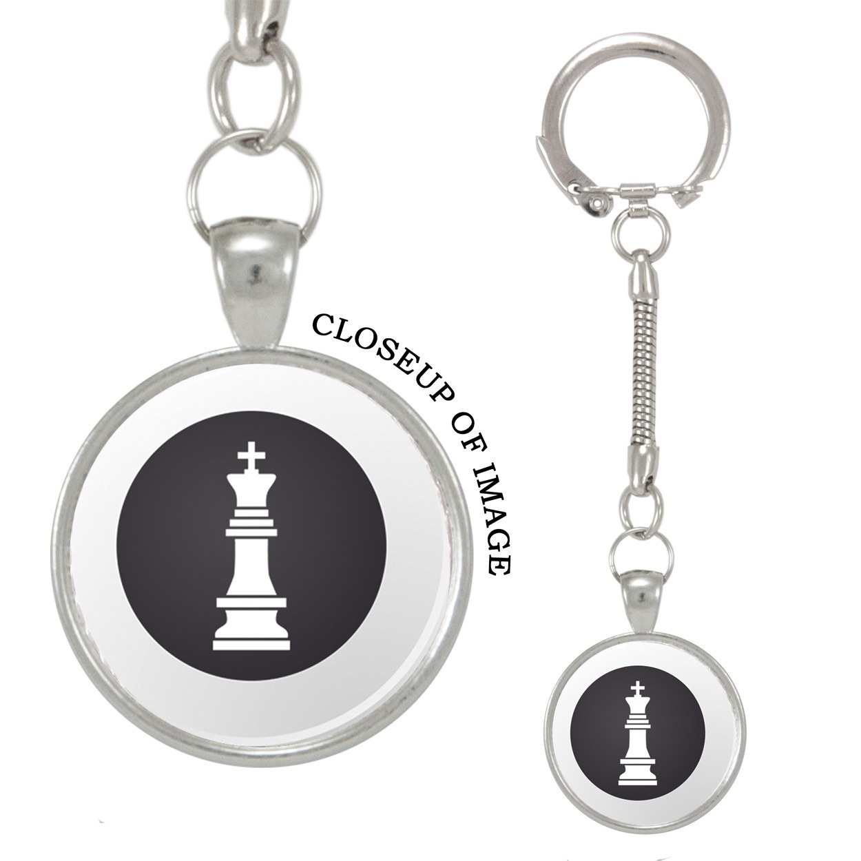 Vector Illustration of Chess Pieces - King Keychain - Walmart.com
