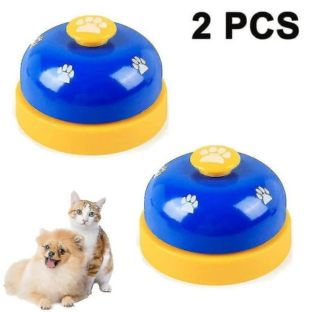 Pet Bell, 2 Pack Metal Bell Dog With Non Skid Rubber Dog Door Bell ...