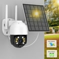 Security camera， Solar Camera Outdoor Wireless Security Night Vision ...