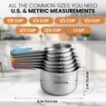 Magnetic Stainless Steel Measuring Cups Set, Patented Design, Easy to ...