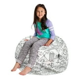 Posh Creations Bean Bag Stuffable Cover - Toy Organizer, Soft Cover ...