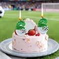 BBilaBu Soccer Themed Number Candle,Fun Glitter Birthday Candles,for ...